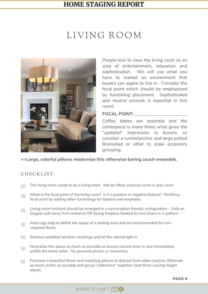 Staging Report Hot Tips -15 Tips for a Killer Staging Report